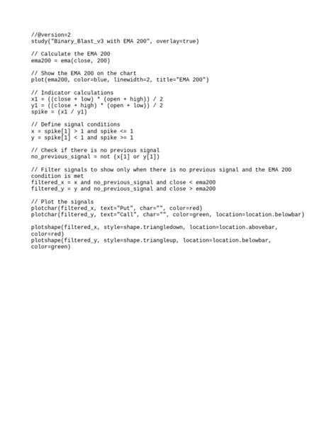 Binary Blast Ema And Last Signal Modification 1 Trh Pdf