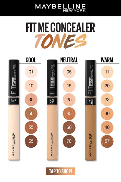 Fit Me Concealer Shade Guide Artofit