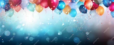 Карта дня рождения или концепция дизайна приглашения Фона дня рождения с воздушными шарами и