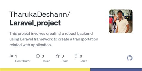 Github Tharukadeshannlaravelproject This Project Involves Creating A Robust Backend Using