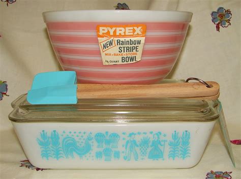 Pyrex Collective Ii ~ Random Pretty Pink Stripe Pyrex And Her