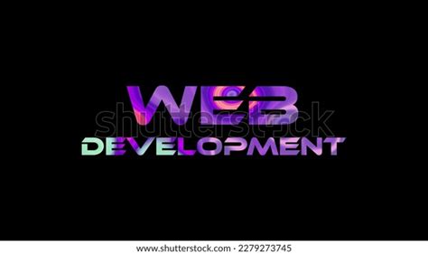 Web Development Text On Black Background Stock Illustration 2279273745