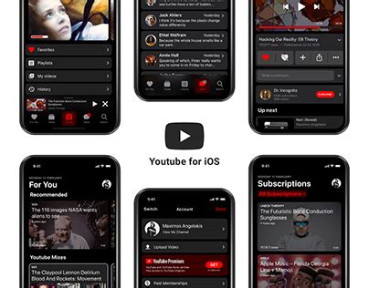 Youtube For IOS Behance