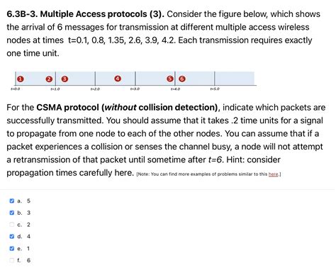 Solved 63b 3 Multiple Access Protocols 3 Consider The