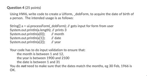 Question 4 25 Points Using Hw6 Write Code To