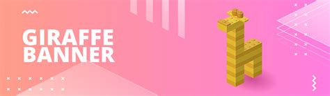 인쇄 및 디자인을위한 기린이있는 배너 벡터 일러스트 레이 션입니다 3차원 형태에 대한 스톡 벡터 아트 및 기타 이미지 3차원 형태 개념 개념과 주제 Istock