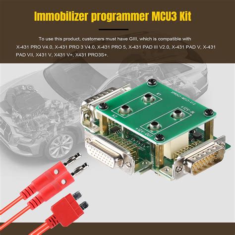 Launch X431 Immo Plus Programmer With Xprog3 Mcu3 Adapter And Si Key