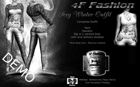 Second Life Marketplace Demo Sexy Winter Outfit