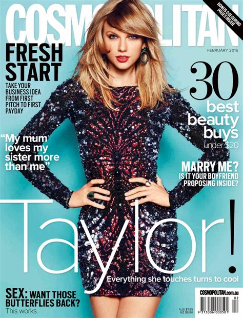Taylor Swift In Cosmopolitan Magazine Australia February 2016 Issue