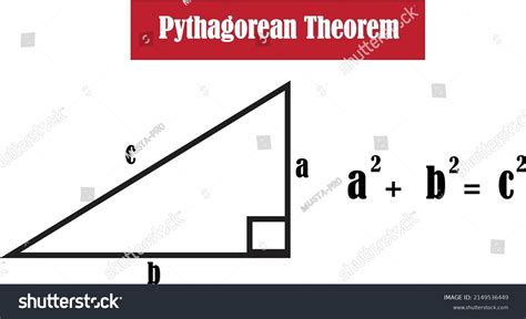Illustration Vector Pythagorean Theorem Stock Vector Royalty Free Shutterstock