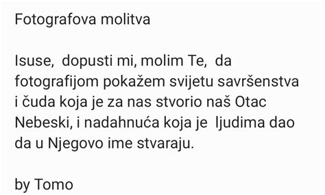 Fotofotografova Molitva Isuse Dopusti Mi Molim Te