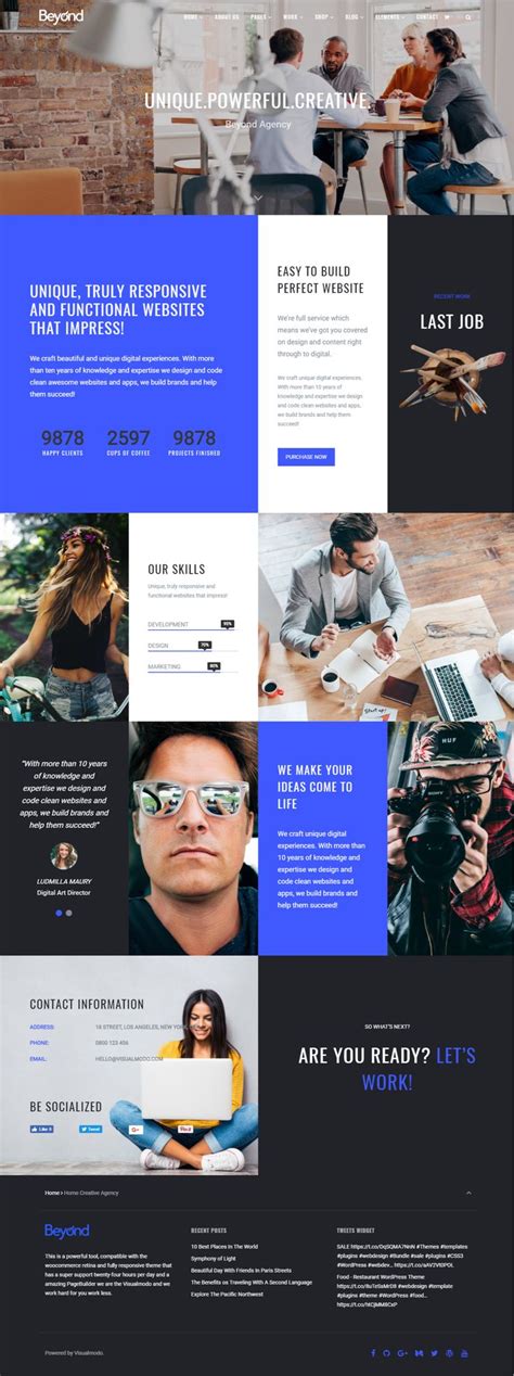 Beyond Wordpress Theme Responsive All In One Template Visualmodo Wordpress Theme Responsive