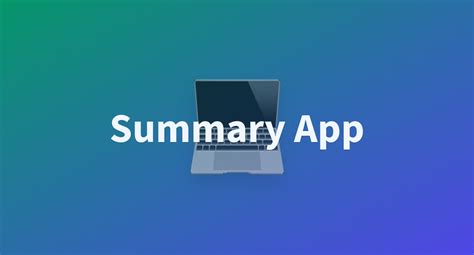 Summary App A Hugging Face Space By Lcodoceoc