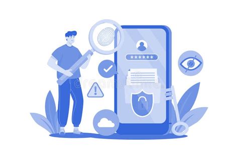 Information Security Analyst Illustration Concept On A White Background