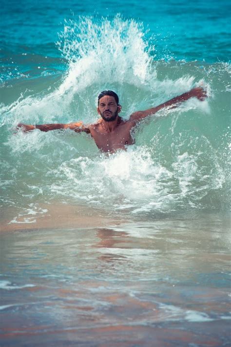 Beach Fun In The Caribbean Sea Vacations Stock Image Image Of Suit