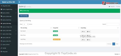 Full Source Code Quản lý Kho Viết Bằng PHP MySQL