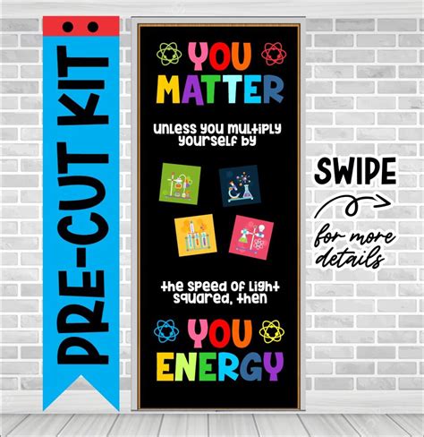 You Matter Science Door Decoration Kit Classroom Bulletin Board