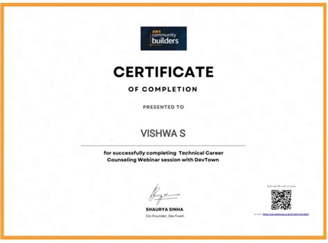 Vishwa S On Linkedin Aws Counseling Webinar