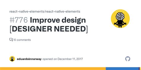 Improve Design Designer Needed · Issue 776 · React Native Elements