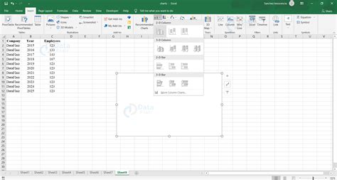How To Create Charts In Excel DataFlair