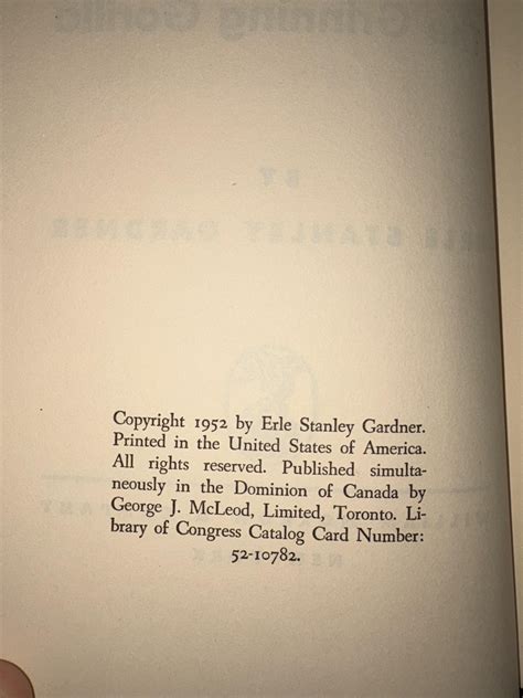 The Case Of The Grinning Gorilla By Erle Stanley Gardner 1952