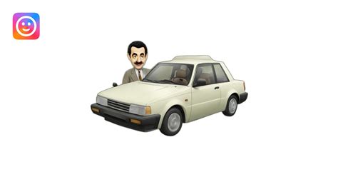 Borat Driving Mr Beans Car Emoji Ai Emoji Generator