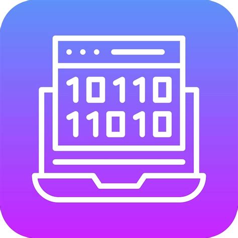 Premium Vector Binary Code Vector Icon Illustration Of Coding And Development Iconset