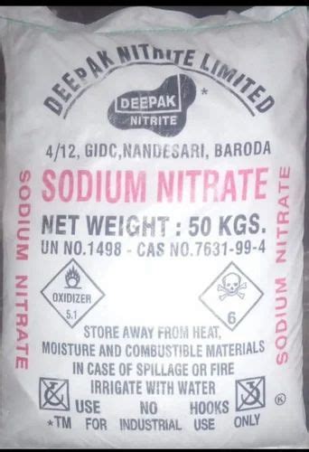 Sodium Nitrate 50kg Deepak Sodium Nitrate From Thane