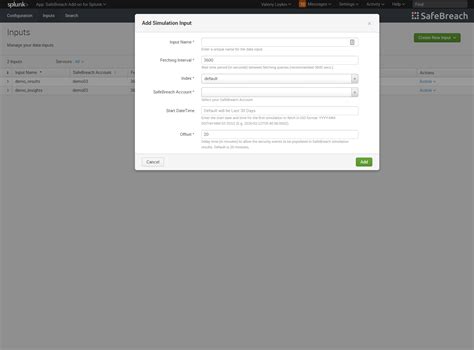 SafeBreach Add On For Splunk Splunkbase