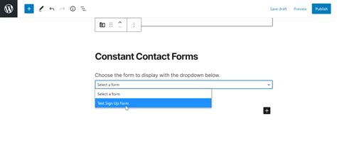 Adding The Constant Contact Wordpress Plugin