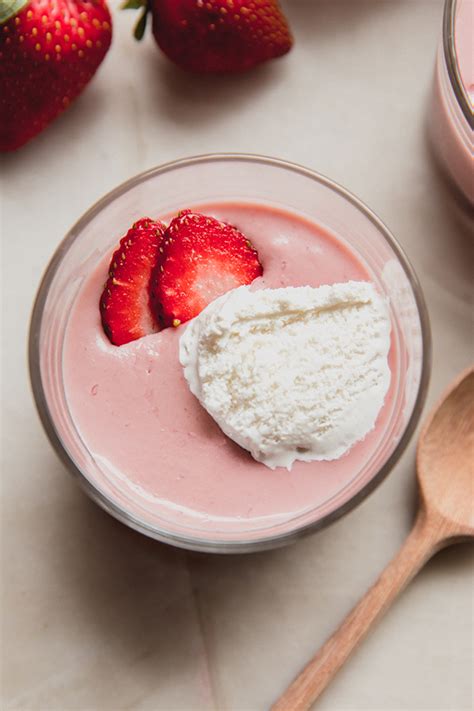 Dairy Free Strawberries And Cream Pudding Unbound Wellness
