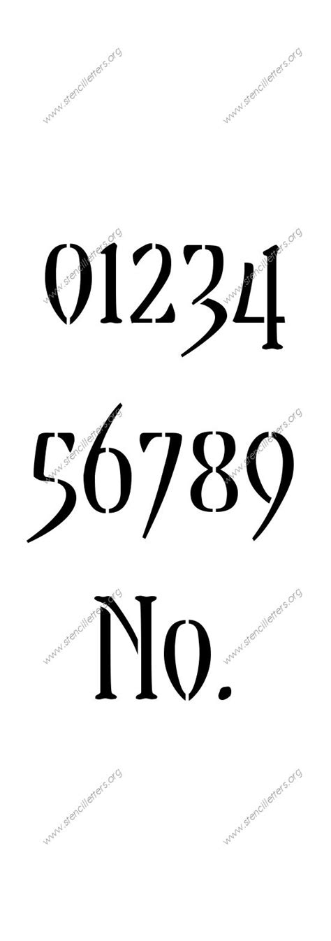 Printable Custom Made Number Stencils Digital Templates Stencil Letters Org