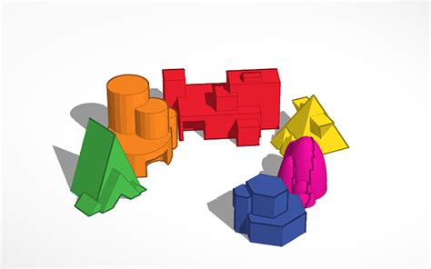 3d Design Shape Houses Tinkercad