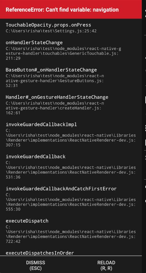 Javascript Cannot Find Variable Navigation Stack Overflow