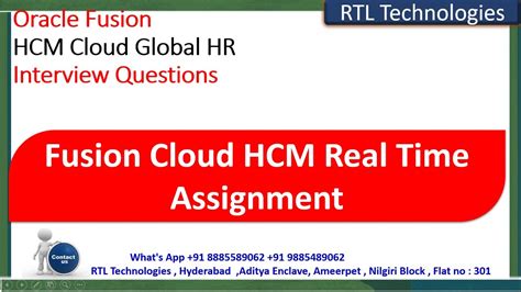 Oracle Fusion Hcm Real Time Assignment Hcm Interview Questions Manager Global Hr