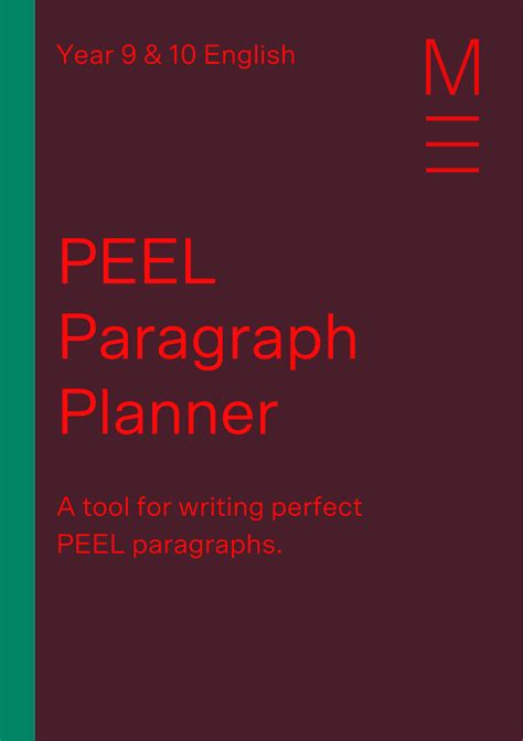 Free Peel Paragraph Planner Downloadable Matrix Education