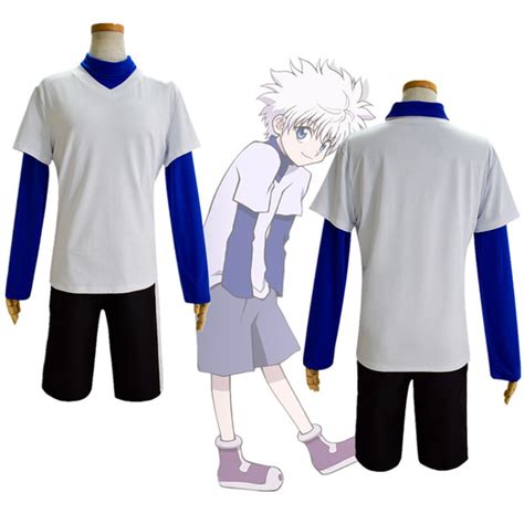 Japan Anime Hunter×hunter Killua Zoldyck Cosplay Costume Uniform Suit Asian Size Wish