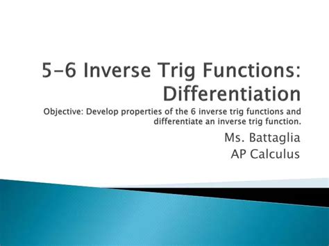 PPT Ms Battaglia AP Calculus PowerPoint Presentation Free Download ID 2511298