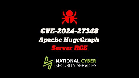 Cve 2024 27348 Rce In Apache Hugegraph Server National Cyber Security Services Youtube