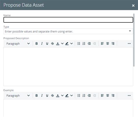 Propose New Data Asset