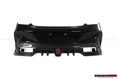2015 2023 Mercedes Benz C63 Partial Carbon Fiber Rear Bumper Darwinpro
