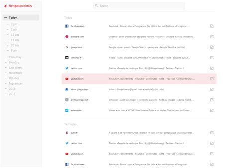 Browser Navigation History By Bruno ️ On Dribbble