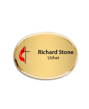 Church Name Tags Usher And Deacon Badges Name Tag Wizard