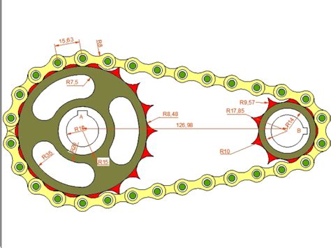 Chain Sprocket Cad Drawings