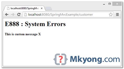 Spring Mvc Exception Handling Example Mkyong