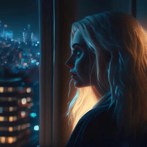 Premium Photo Girl At The Window
