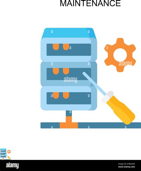 Maintenance Simple Vector Icon Illustration Symbol Design Template For