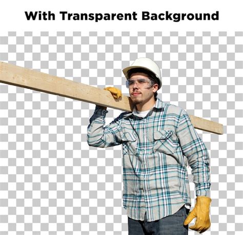 사다리에 서 있는 건설 노동자 무료 사진