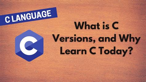 2 Introduction To C Programming What Is C Versions And Why Learn C Today Youtube