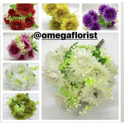 Jual Bunga Seruni Mini X 7 Artificial Bunga Artificial Bunga Plastik